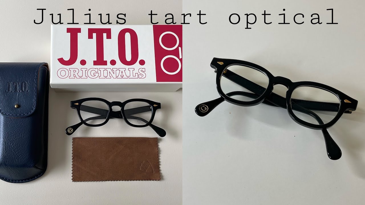 [줄리어스타르트옵티컬] JTO AR 44-22 블랙 아넬형 안경 리뷰 - YouTube