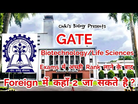 GATE 2025-26 || Foreign universities accepting GATE Biotech/Life ...