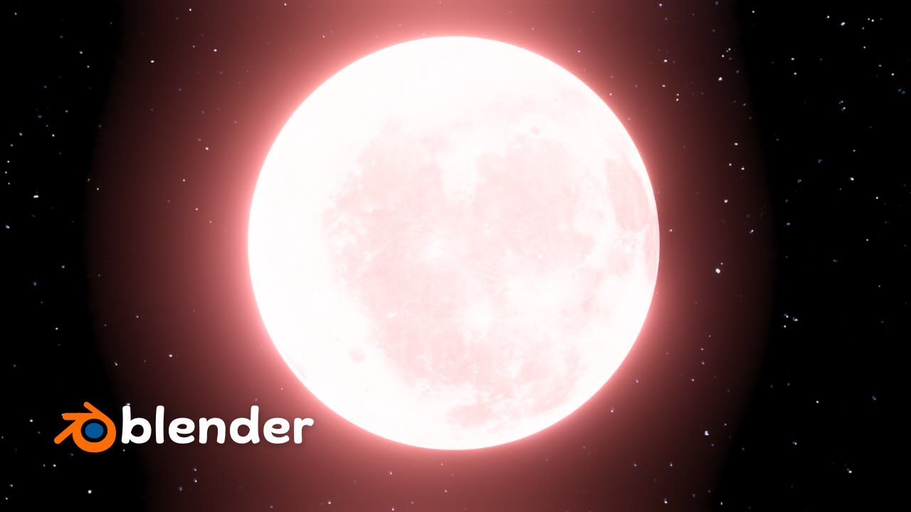 How to Make a Glowing Moon in Blender - YouTube