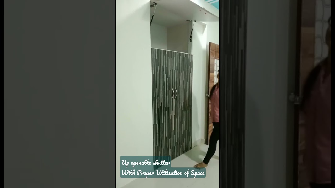 Up Openable shutter for wardrobe - YouTube
