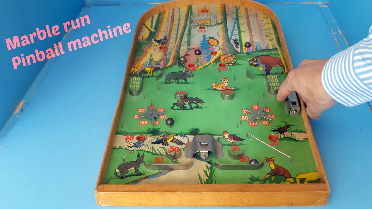 Marble run and Pinball Machine unboxing and playing - YouTube