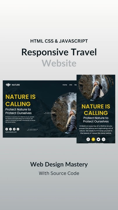 Responsive Travel Landing Page Using Html Css And Javascript