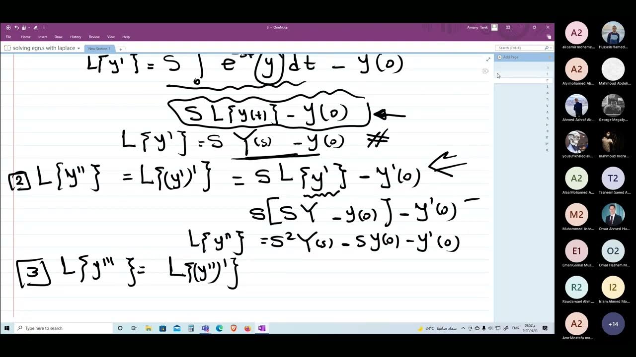 (Tutorial 8-part 1/2) Solving Equations with Laplace Tranform - YouTube