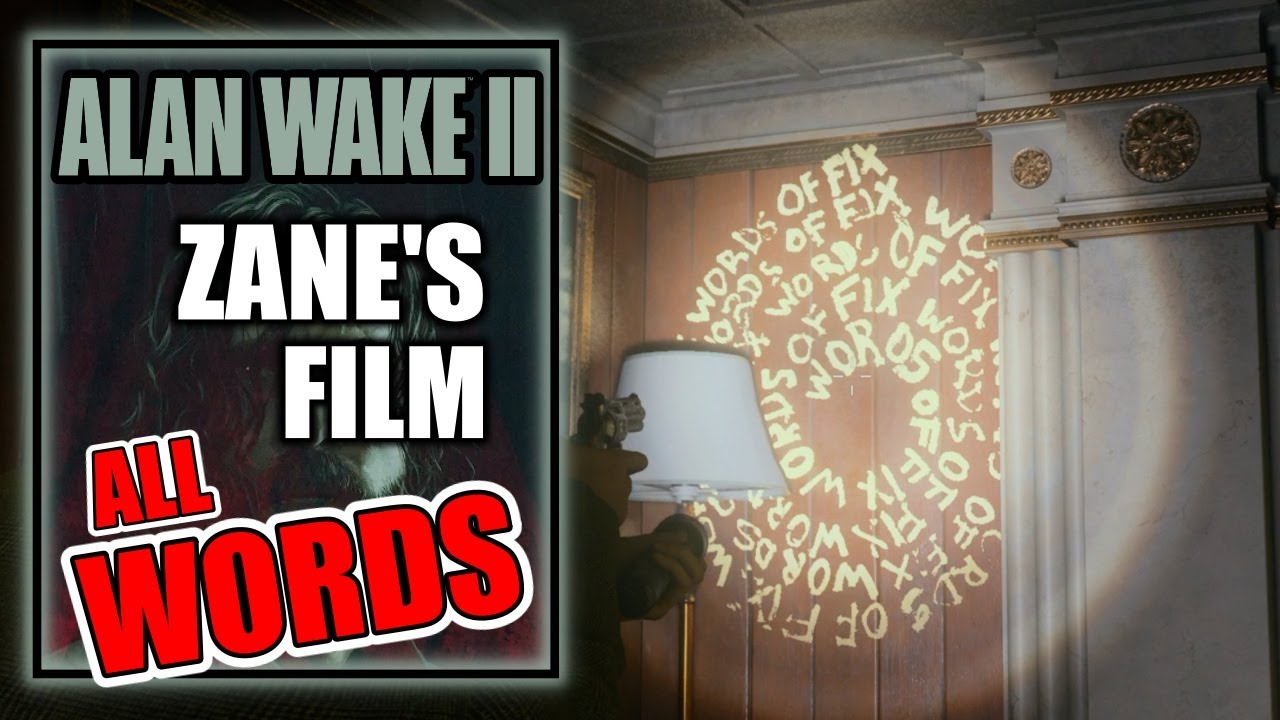 Alan Wake 2 - All Words of Power Locations - Zane’s Film Initiation 8 ...