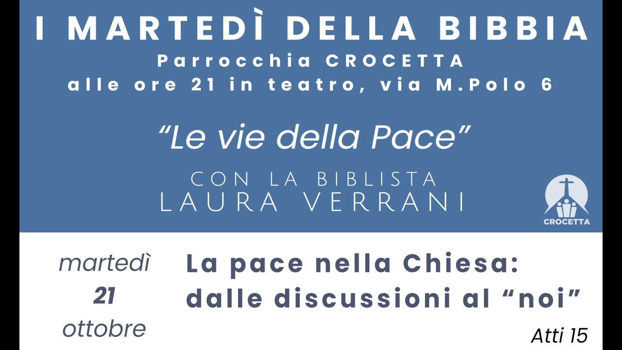 i Martedì della Bibbia 2025 con Laura Verrani - YouTube