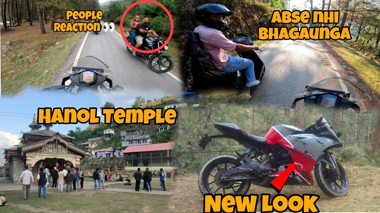 Finnally Apni Modification Bike p || Hanol Temple ghumne gye || people ...