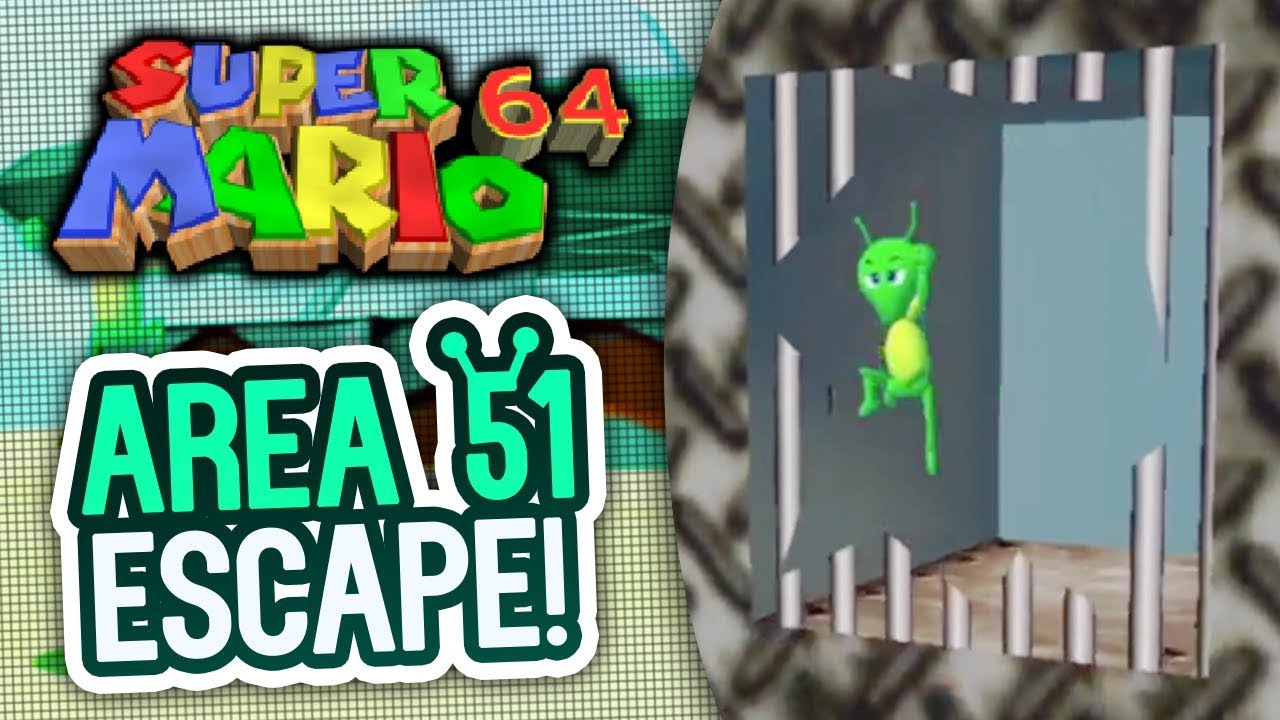 Alien Mario escapes Area 51 - YouTube