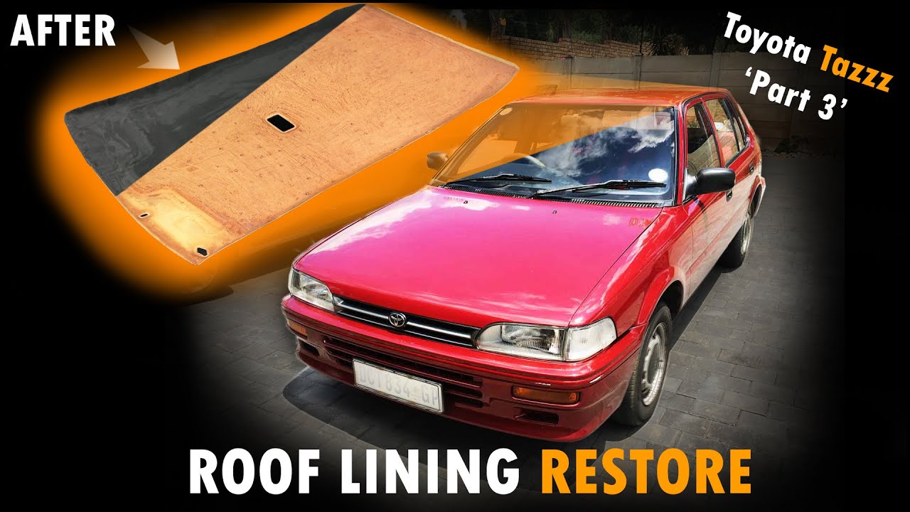 Anyone can do this | Roof lining restoration | Toyota tazz part 3 - YouTube