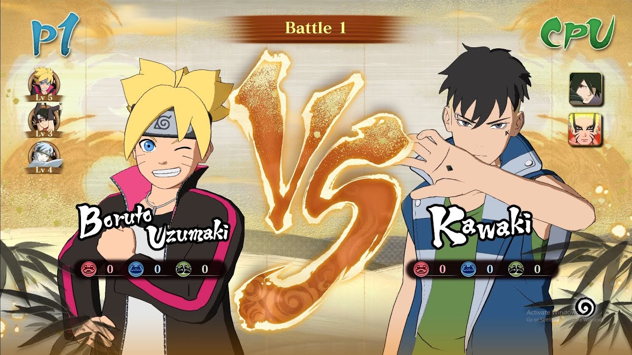 [BORUTO,SARADA, MITSUKI] VS [KAWAKI,SASUKE ,NARUTO] NARUTO X BORUTO Ultimate Ninja STORM ...