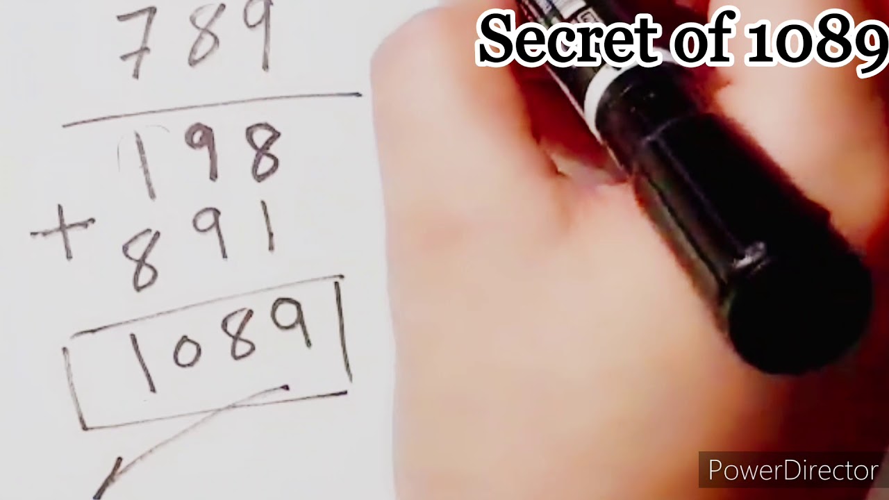 (Math trick-Magic number (1089 - YouTube