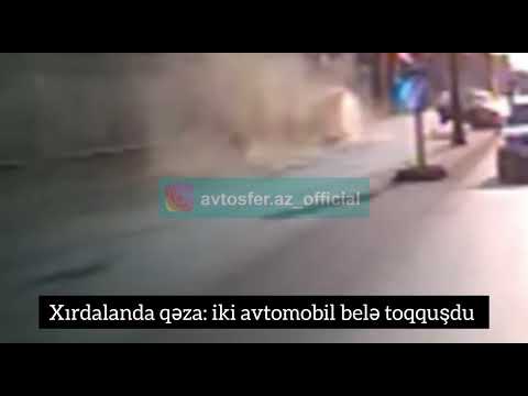 Xırdalanda qəza: anbaan video