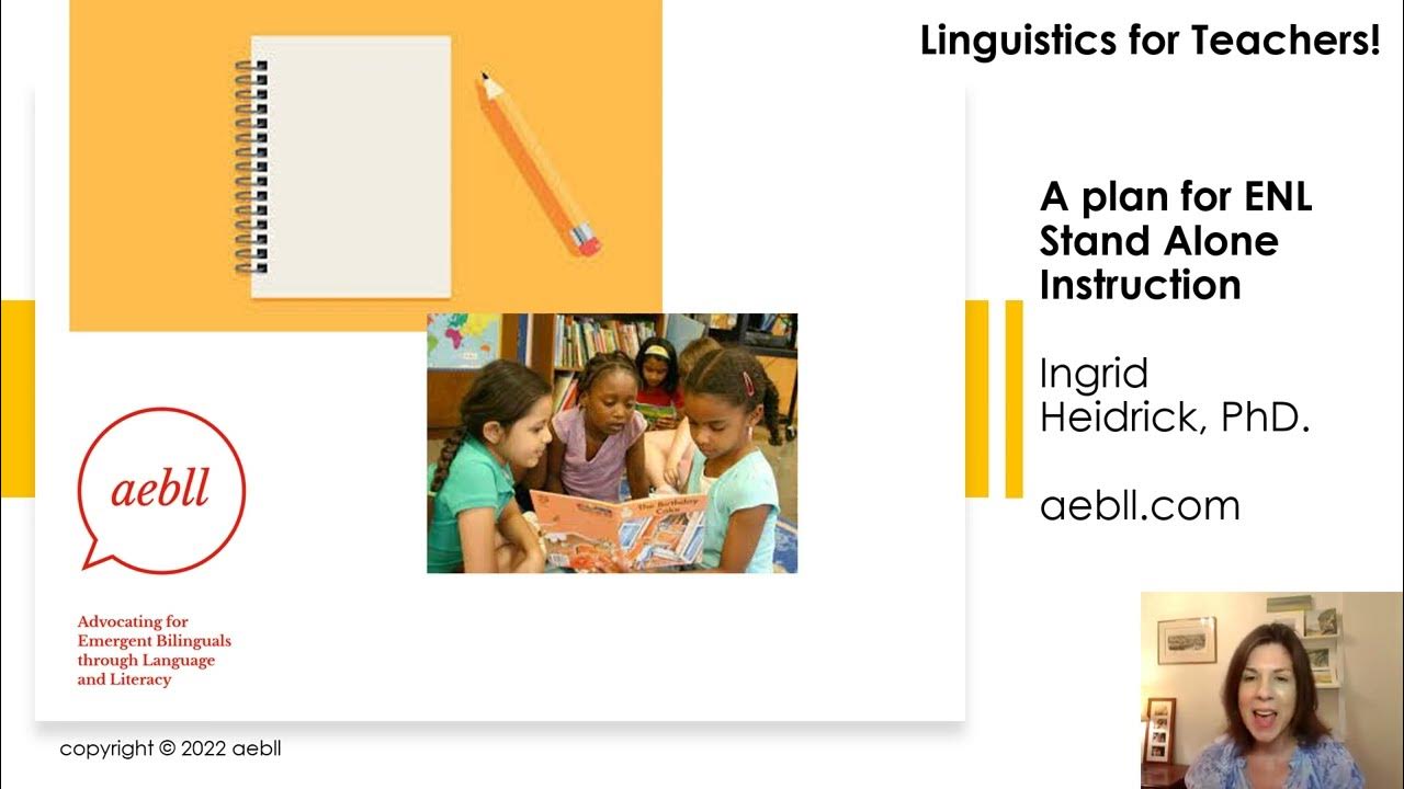 A plan for ENL (English as a New Language) Stand Alone - YouTube