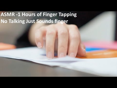 ASMR 1 Hours of Finger Tapping - No Talking Just Sounds finger tapping ...