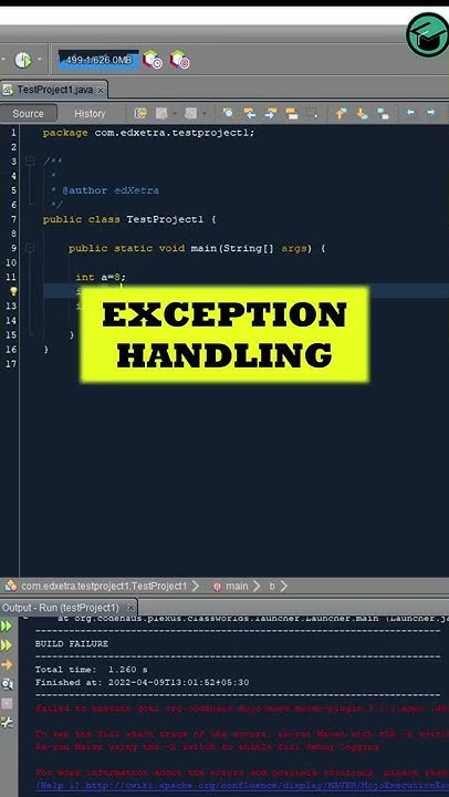 Exception Handling in simplest way #shorts #edxetra - YouTube