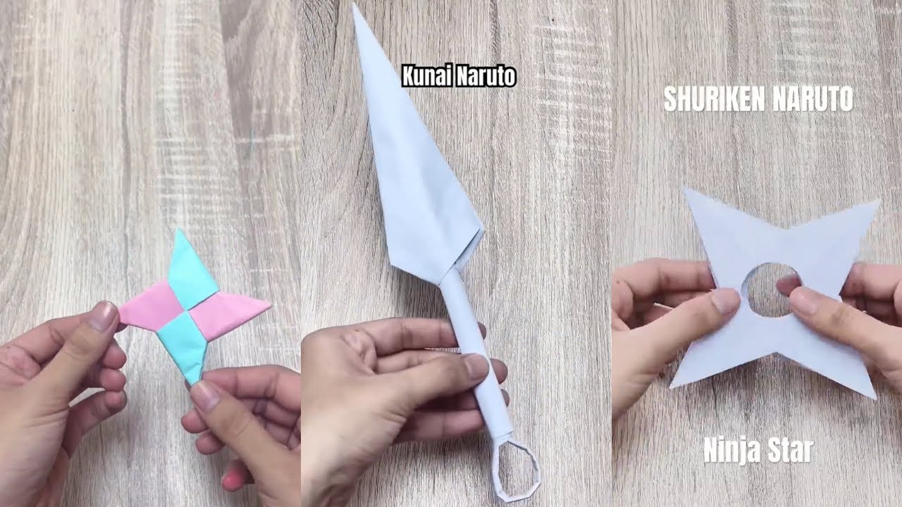 NARUTO ORIGAMI SHIRUKEN COLLECTION | EASY STEP BY STEP - YouTube