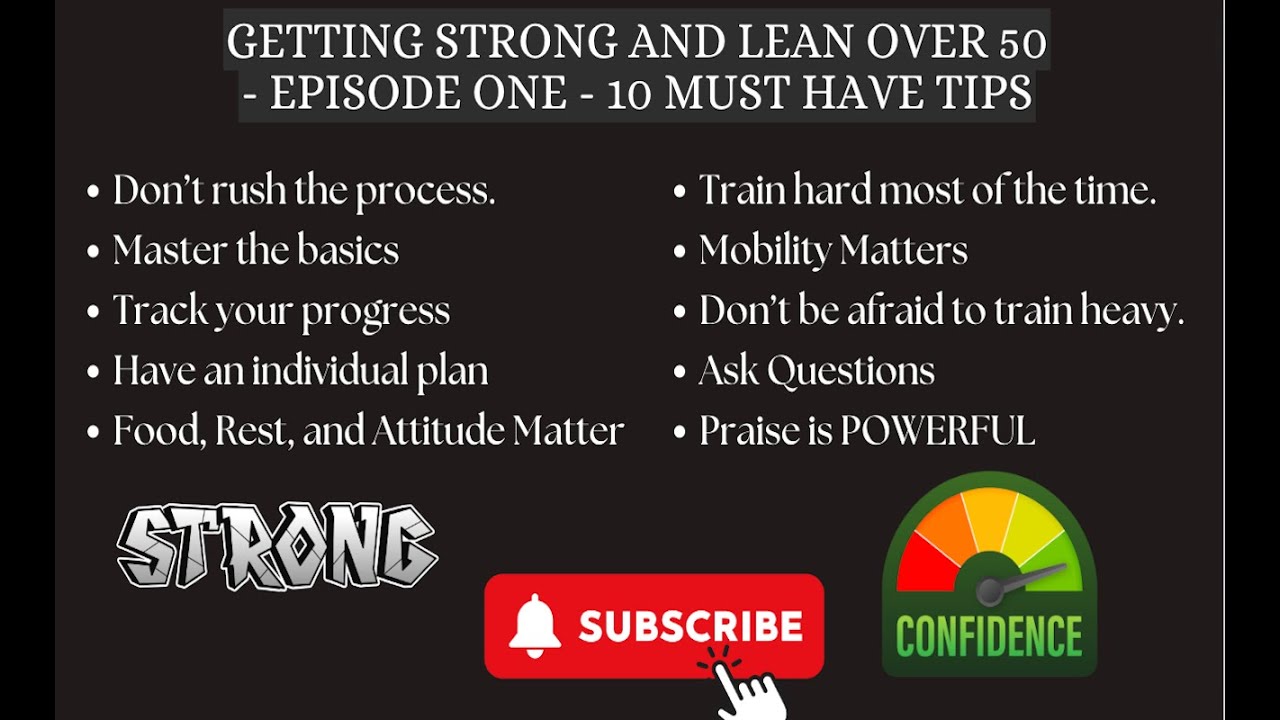 Getting Strong and Lean Over 50 (or anyone) - 10 Must-Have Tips - YouTube