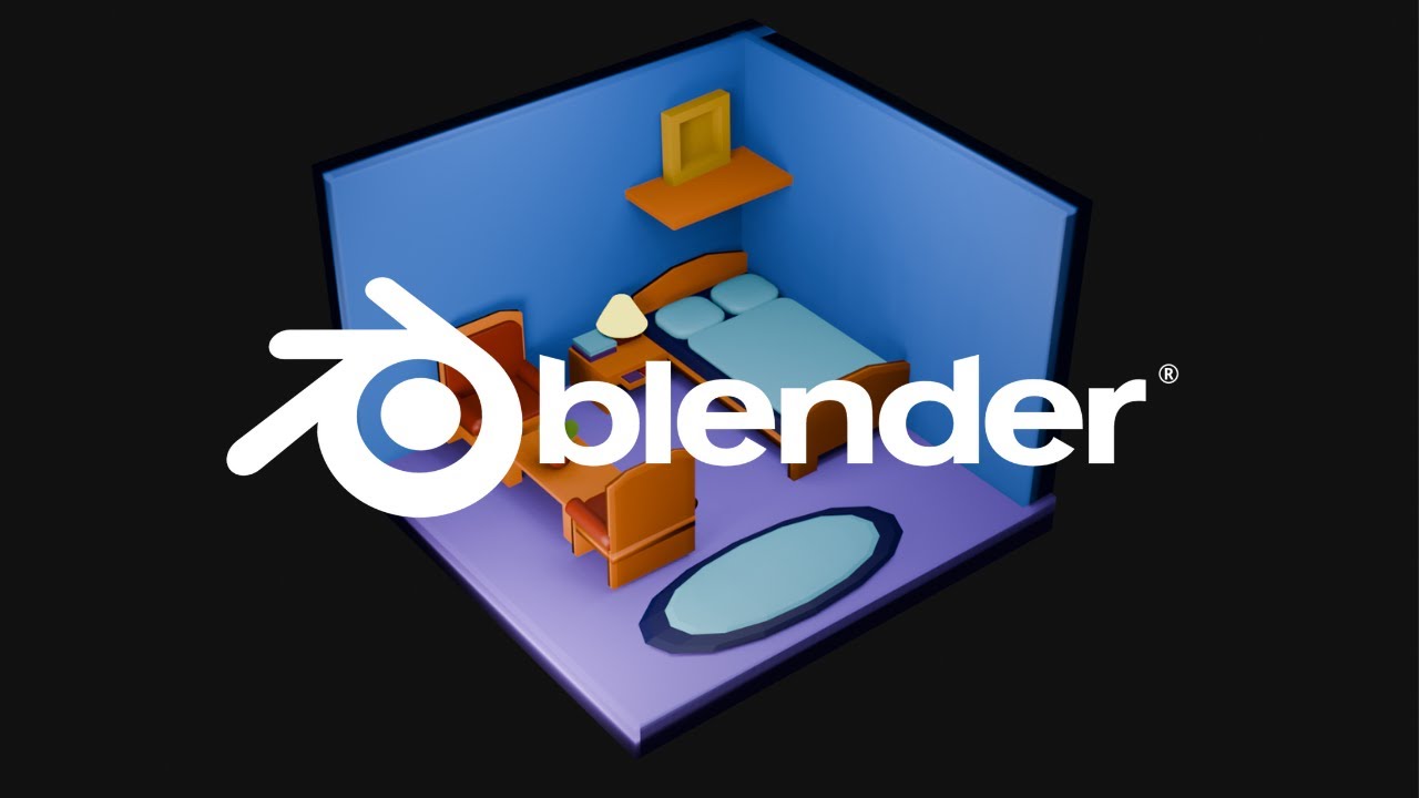 (Blender tutorial) lets create simple bedroom with beginner artist #blender #3dmodeling ...