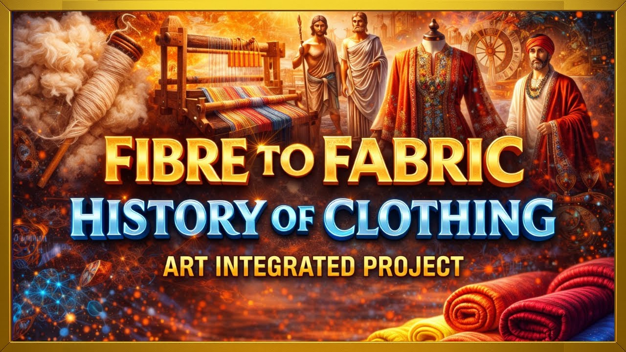 Fibre to Fabric | History of Clothing | Science Art Integrated Project ...