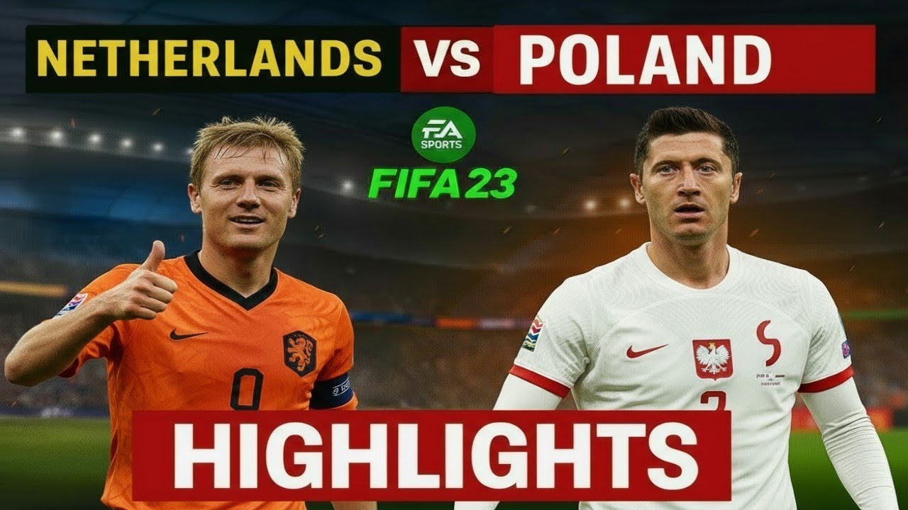 Netherlands vs Poland | 2026 World Cup Qualifiers - FIFA 23 Full Match ...