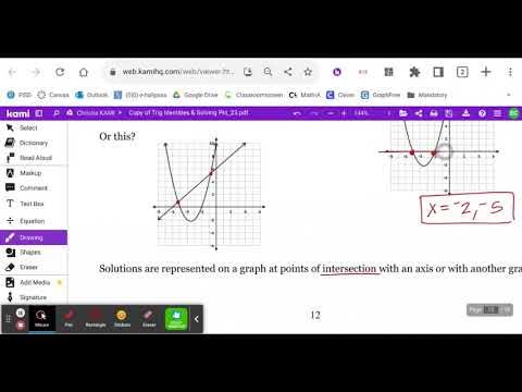 05 Precal - Solving Trig Equations by GRAPHING Video Notes (Unit 3C ...