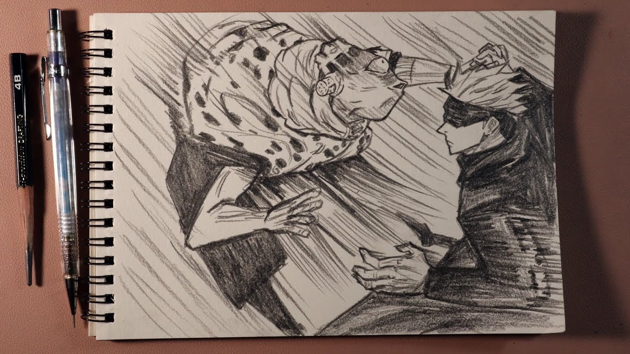 How to draw jogo vs gojo jujutsu kaisen - YouTube