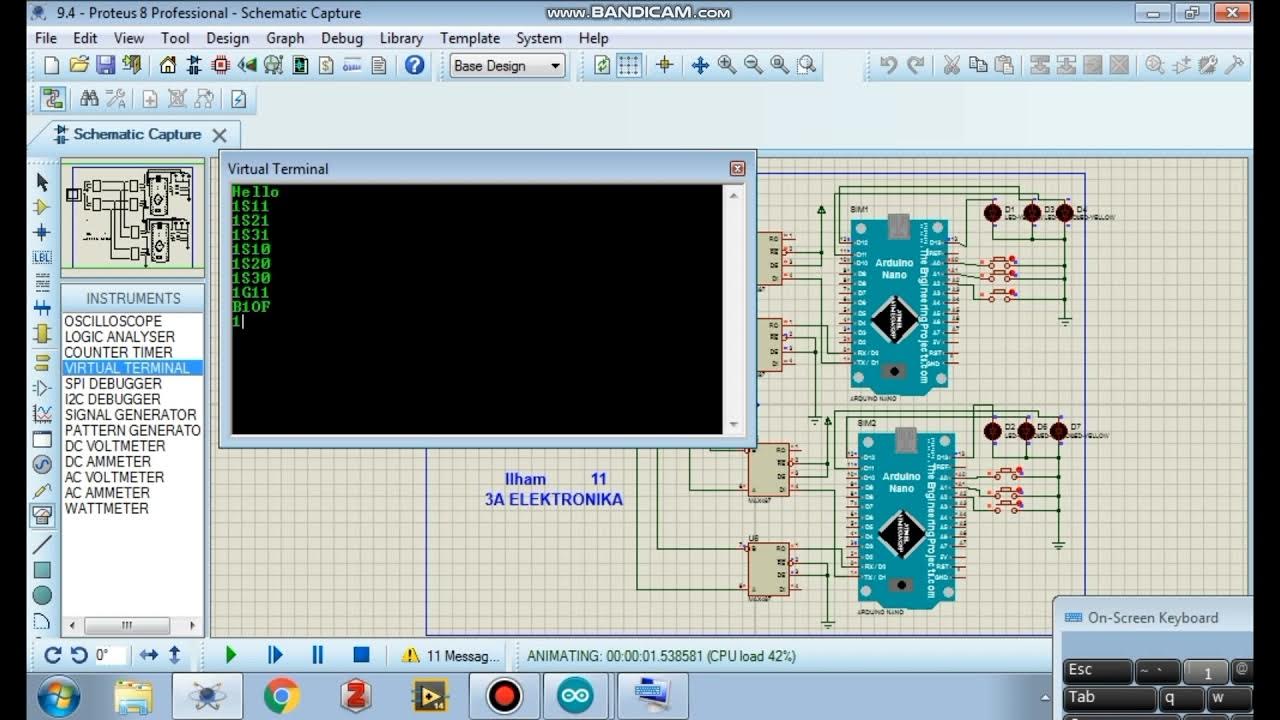 PRAKTIKUM9.4 OMUNIKASI SERIAL RS485 FULL DUPLEX Vitual Terminal (PC ...