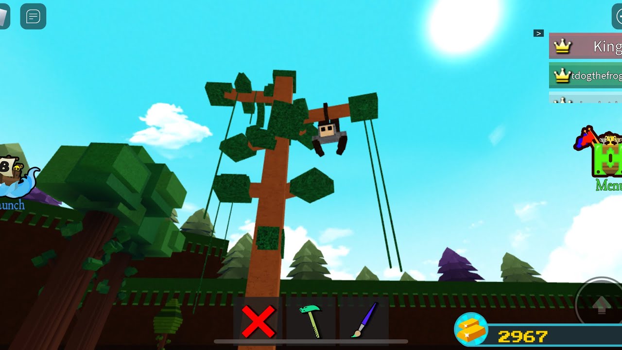 How to make a Moneky hanging from a tree in BABFT - YouTube