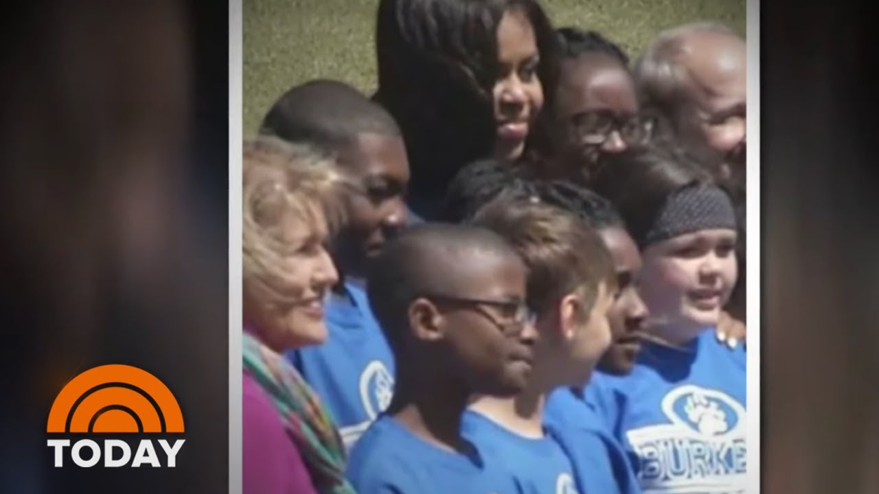 Michelle Obama School Children