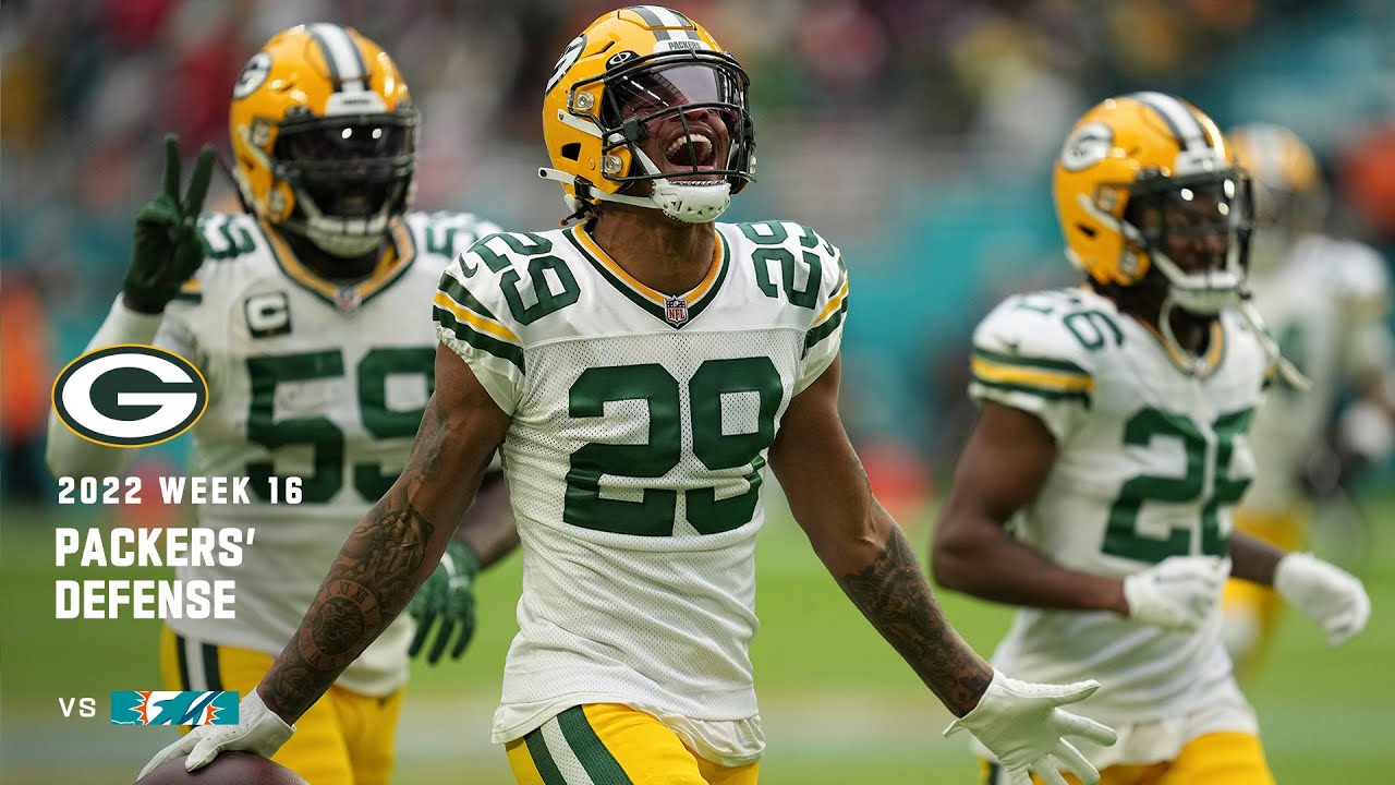 The Packers' Defense deck the Halls Green and Yellow! - YouTube