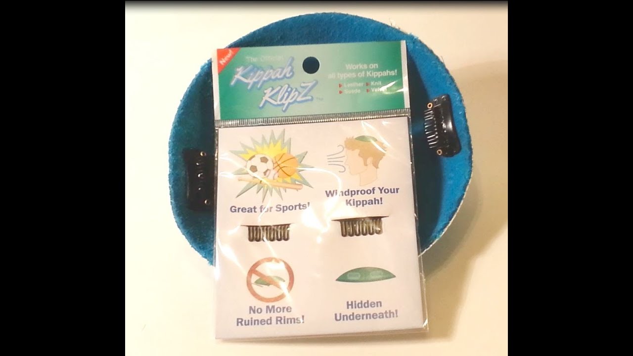 Kippah Klipz - Instructions for Applying to Kippah Clips - YouTube