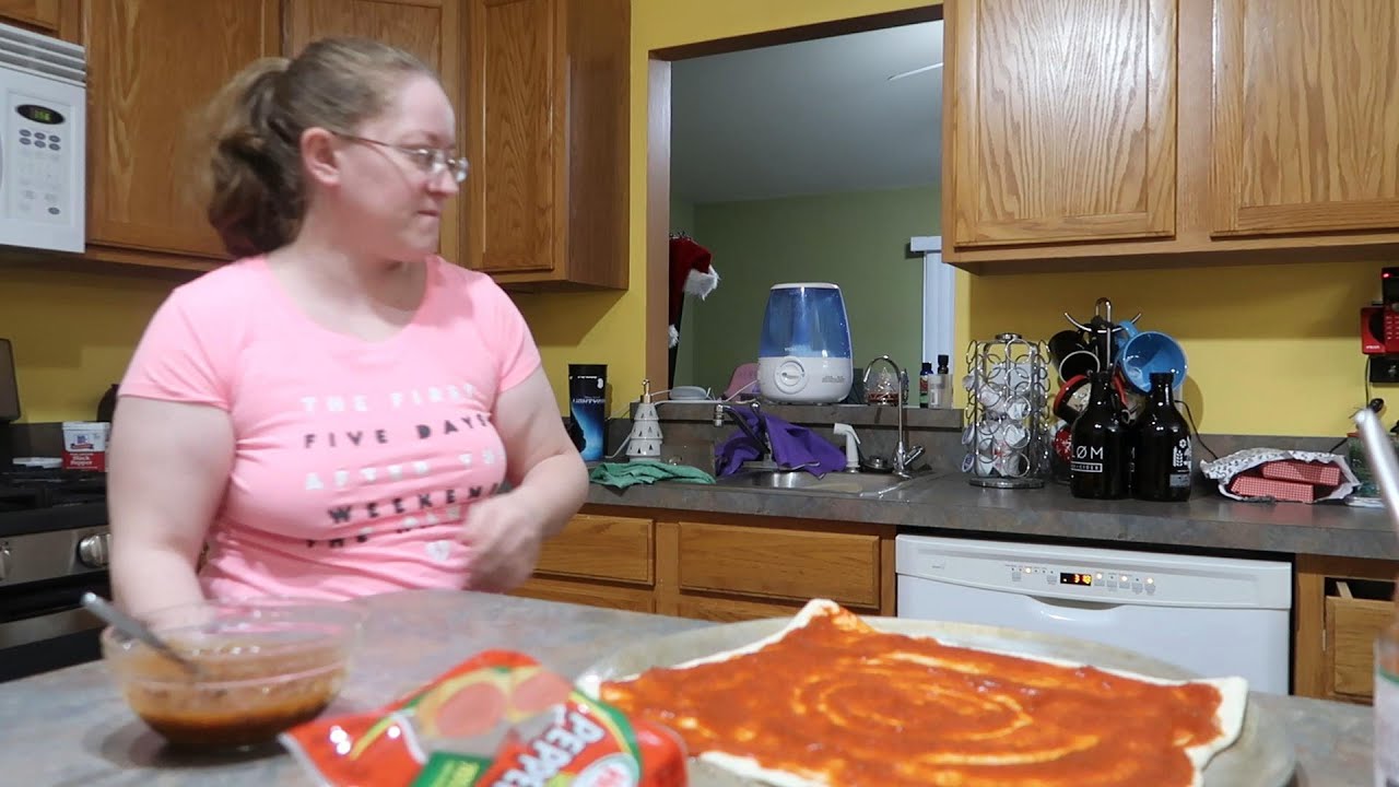 Making pizza and hair cuts (Day 352) - YouTube