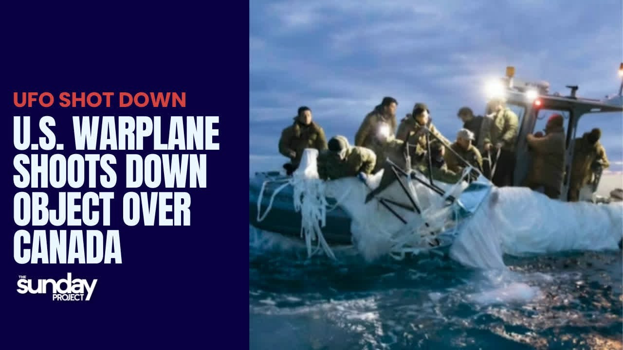 U.S. Warplane Shoots Down Unidentified Flying Object Over Canada - YouTube