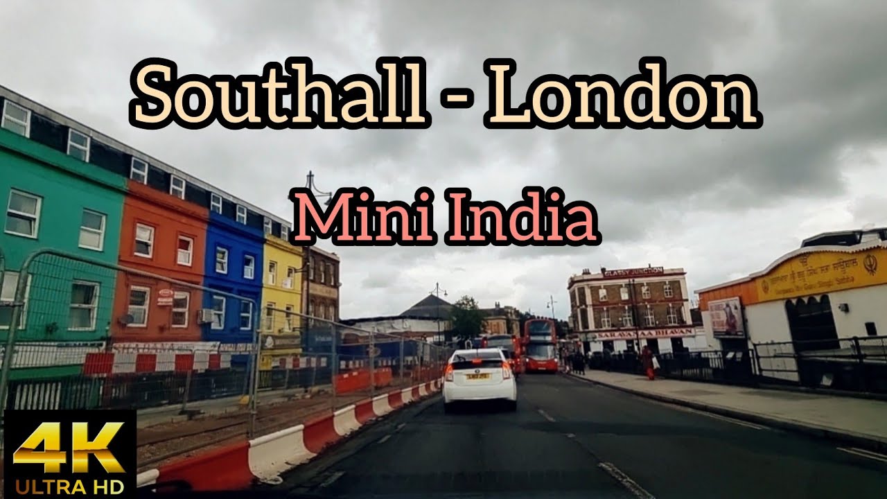 Southall London - Busy Summer - 4K Tour - YouTube