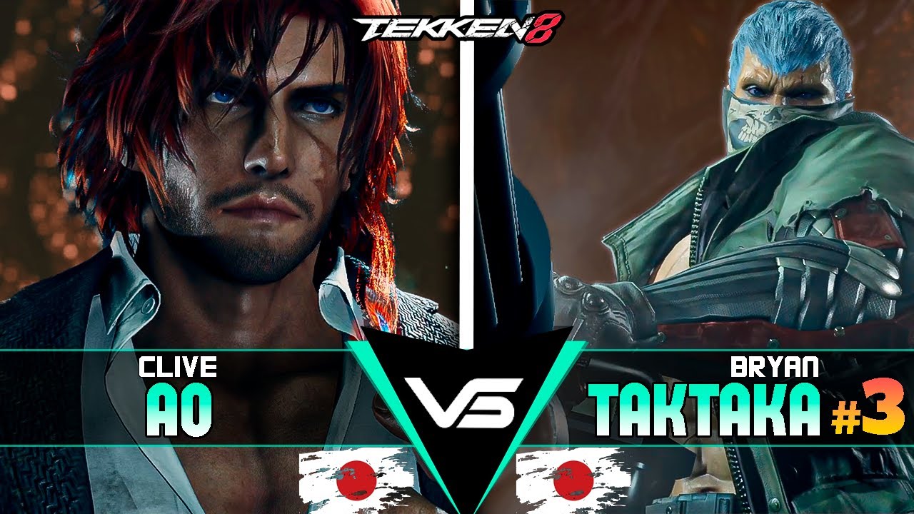 AO (Clive) vs TAKATAKA (Bryan) Pro Players - Top Players - Tekken 8 - Ranked Match - YouTube