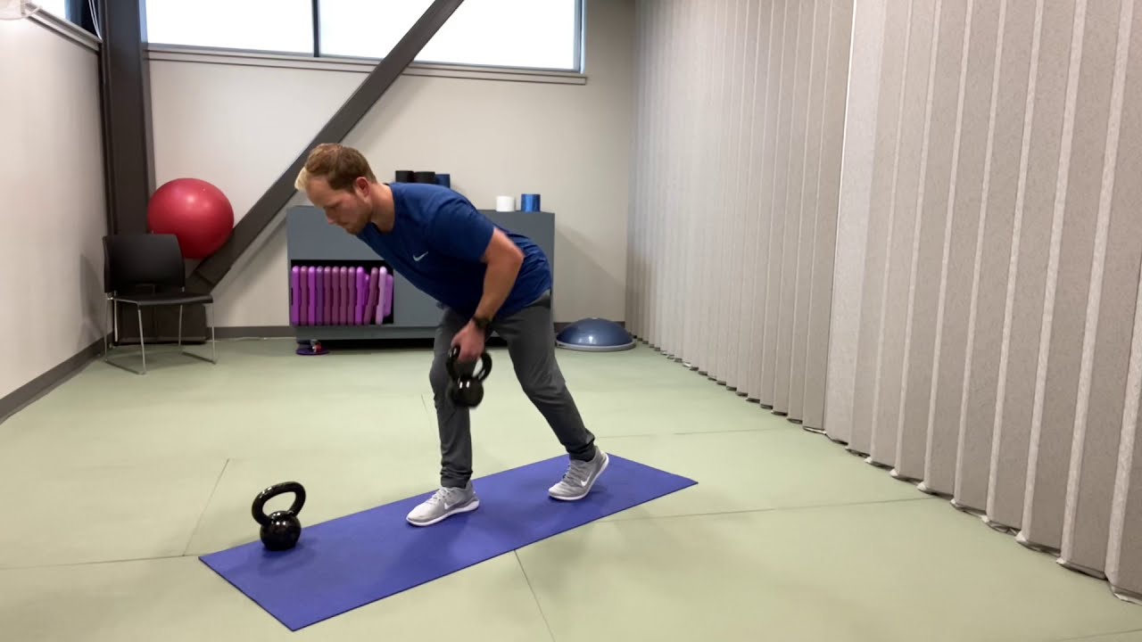 Kettlebell Split Stance RDL with Single Arm Row - YouTube