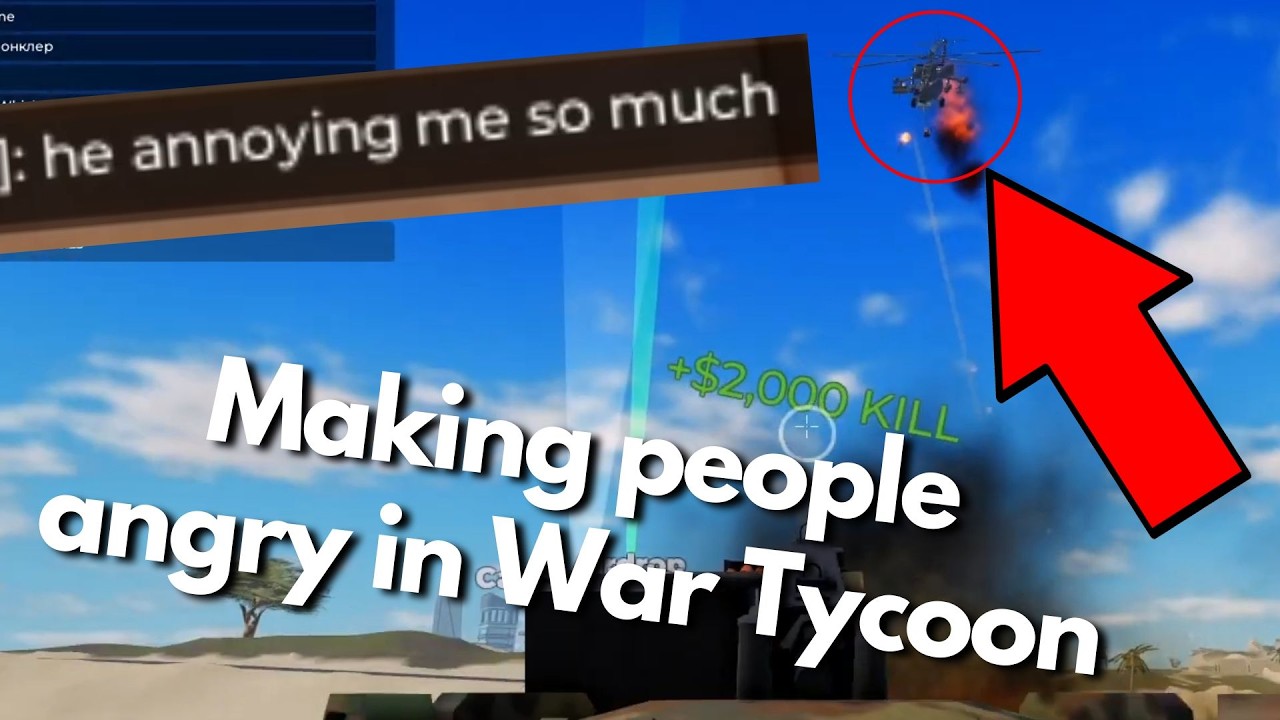 Making people angry with LOSAT in War Tycoon (4v1) - YouTube