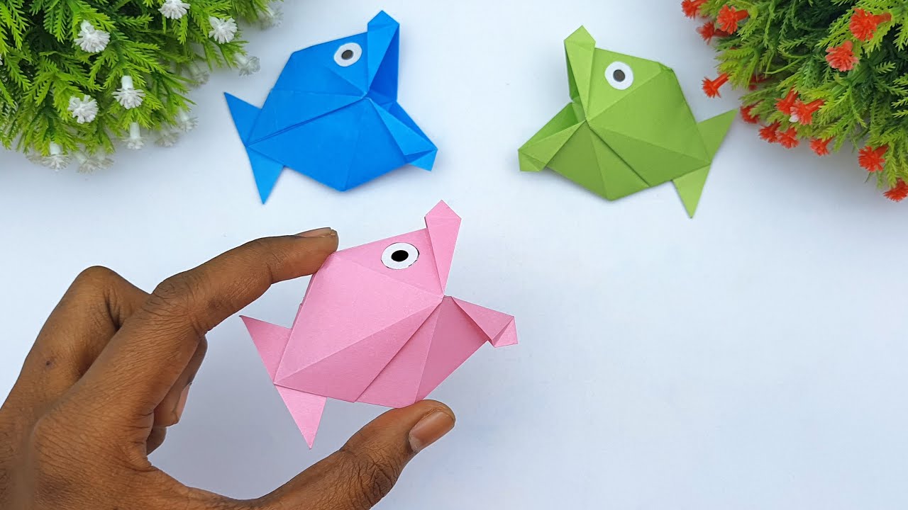 How To Make 3D Paper Fish | Handmade Origami Fish Easy Instructions ...