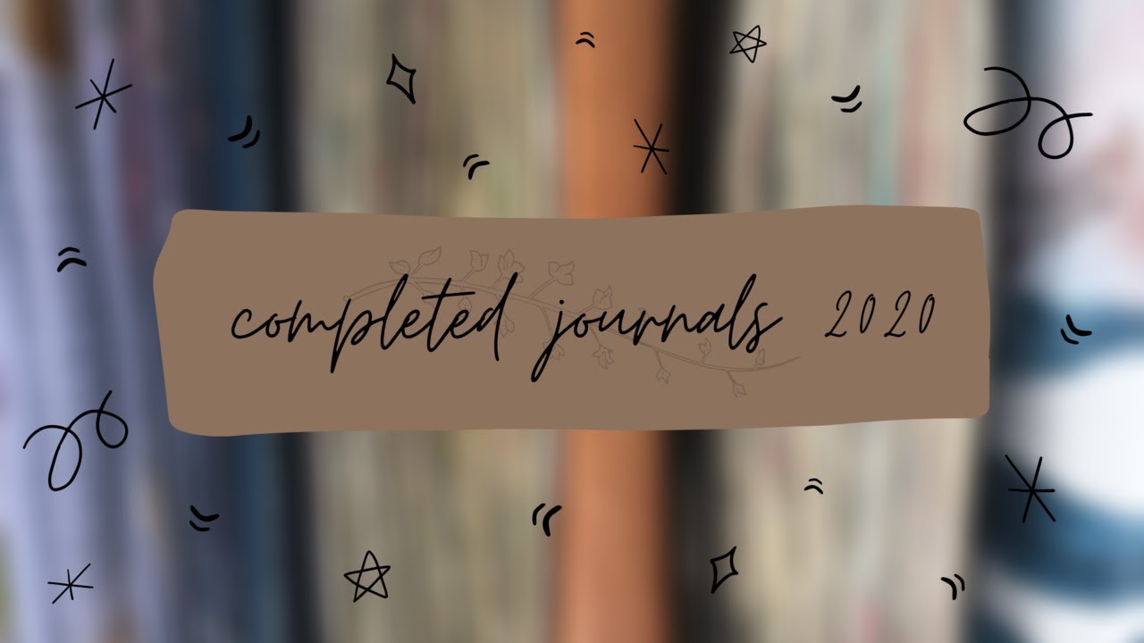 completed journal collection 2020 - YouTube