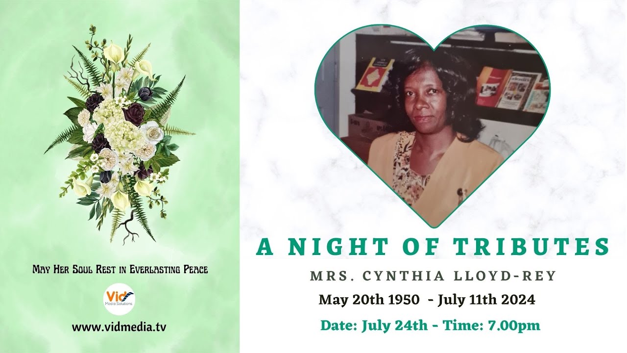 Night of Tributes - Mrs Cynthia Lloyd-Rey | 2024.07.24 - YouTube