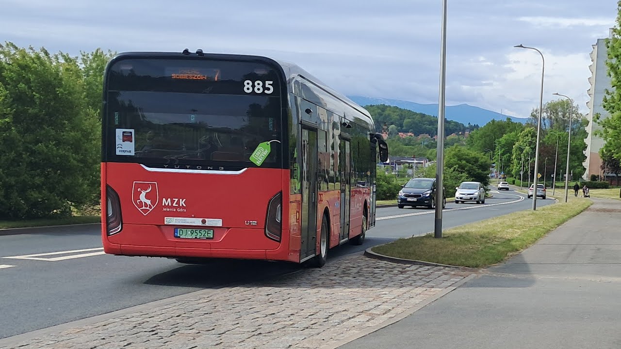 Yutong U12 [#885] MZK Jelenia Góra, 17/05/2025, Linia 7 (nówka) - YouTube