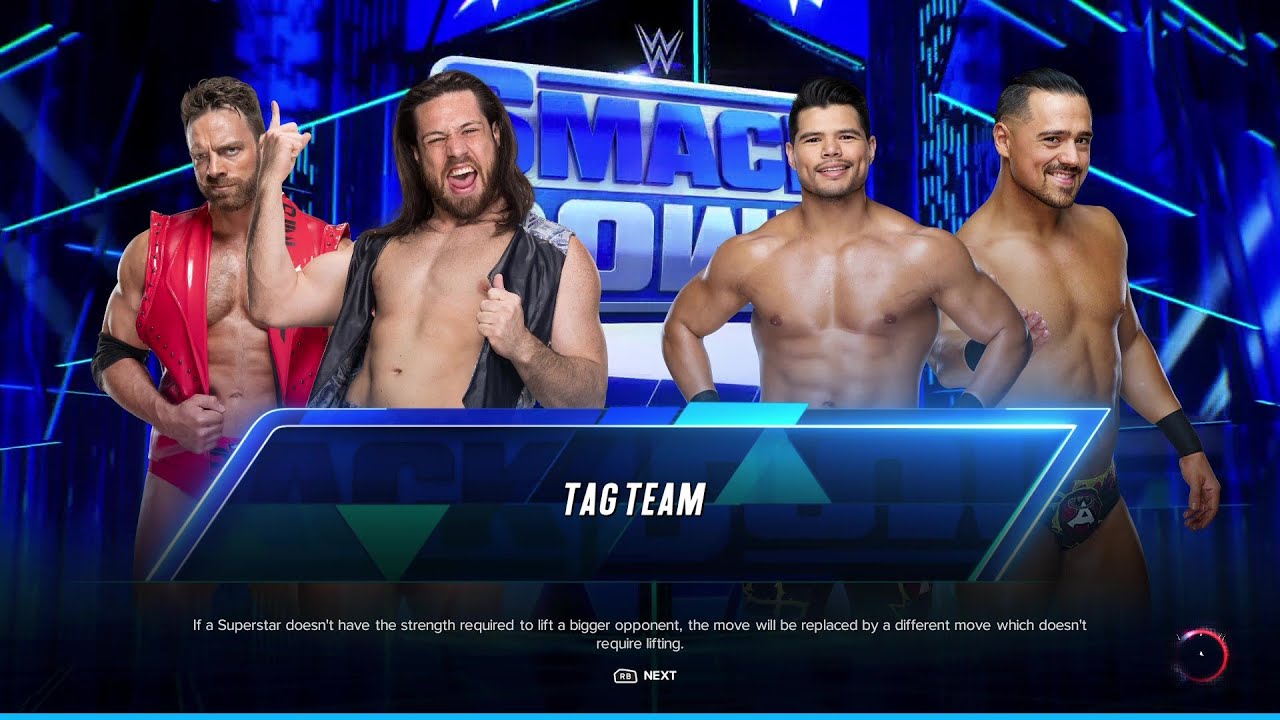 WWE 2k23 Knight & Grimes vs Humberto & Angel - YouTube