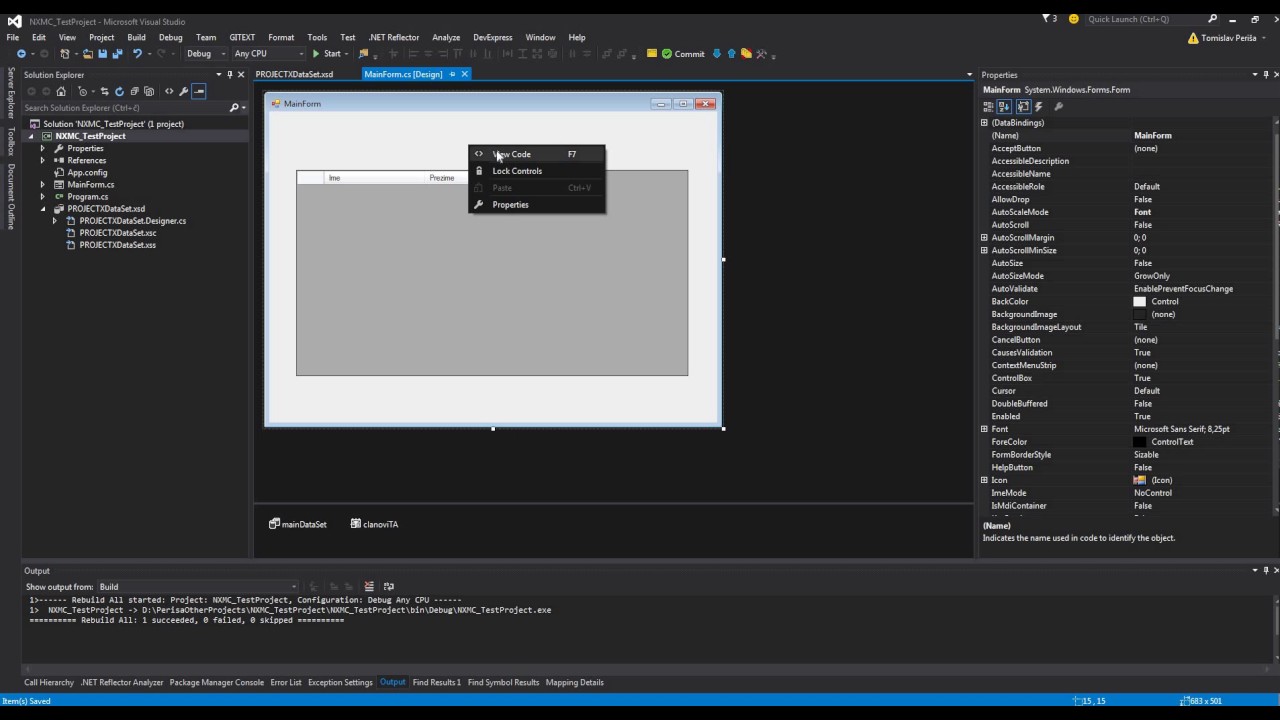 C How To Add Dataset And Show Data In Datagrid Youtube