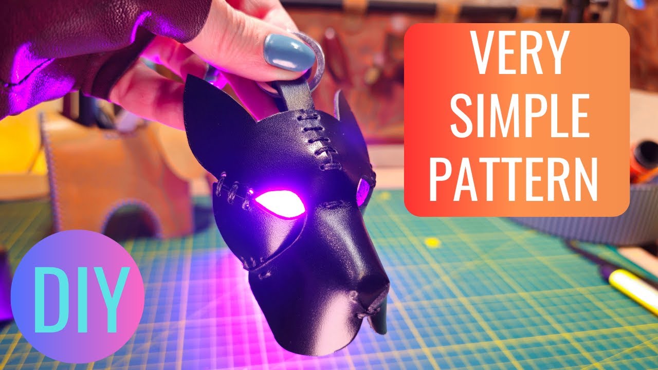 Easy-to-Make Leather Dog Keychain - Pattern - YouTube