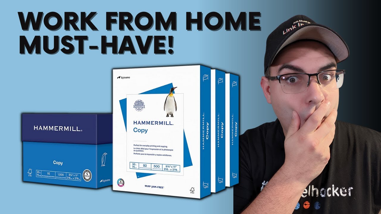 Hammermill Printer Paper Reams Review - Work From Home Must-Have! - YouTube