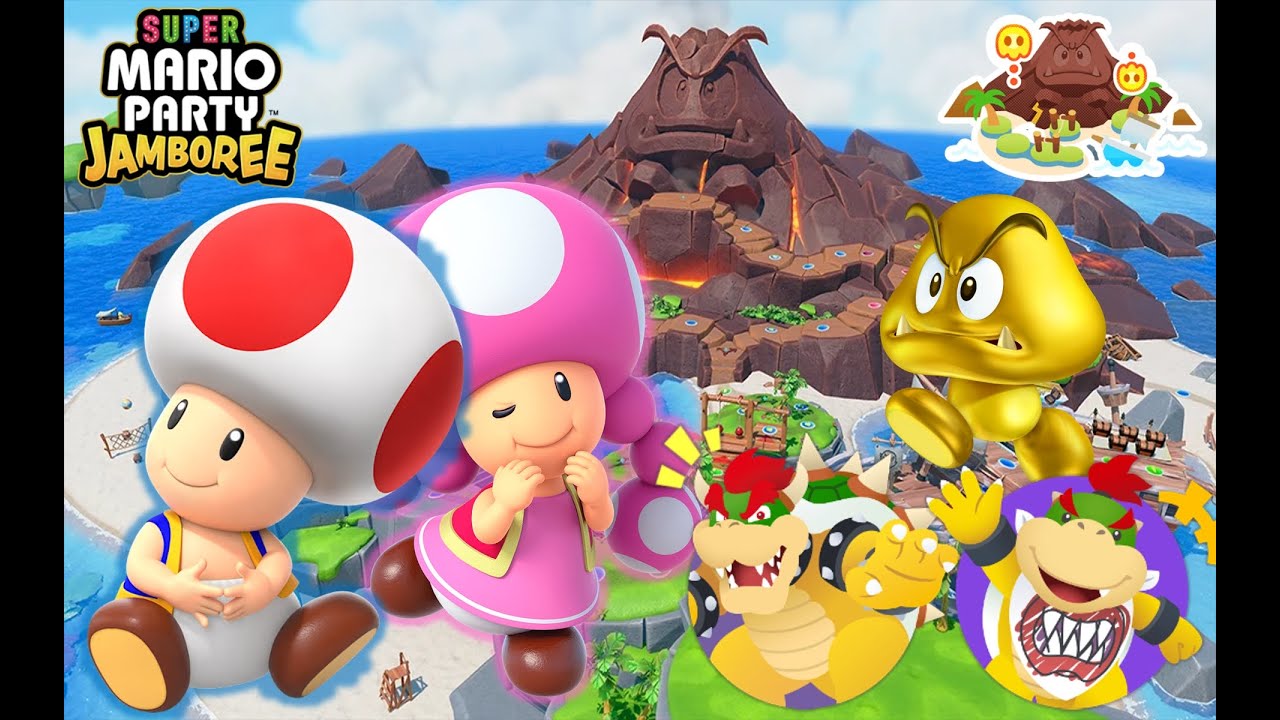 Super Mario Party Jamboree - Toad & Toadette vs Bowser & Bowser Jr ...