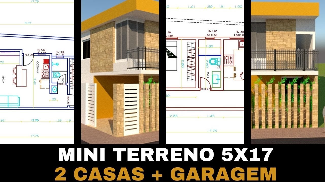 Construí 2 CASAS no TERRENO 5X17 e aqui está o resultado! - YouTube
