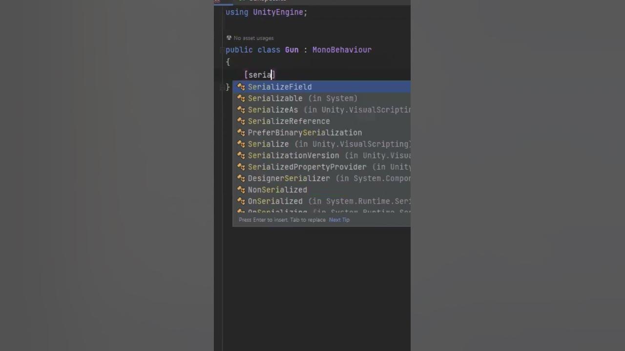 Unity Serializable Class Unitytips Youtube