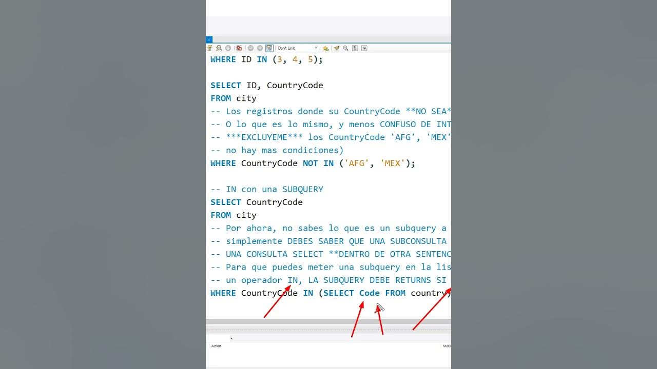 Curso MySQL desde cero | Subconsultas | Subqueries | Consultas SELECT MySQL - Operador IN en ...