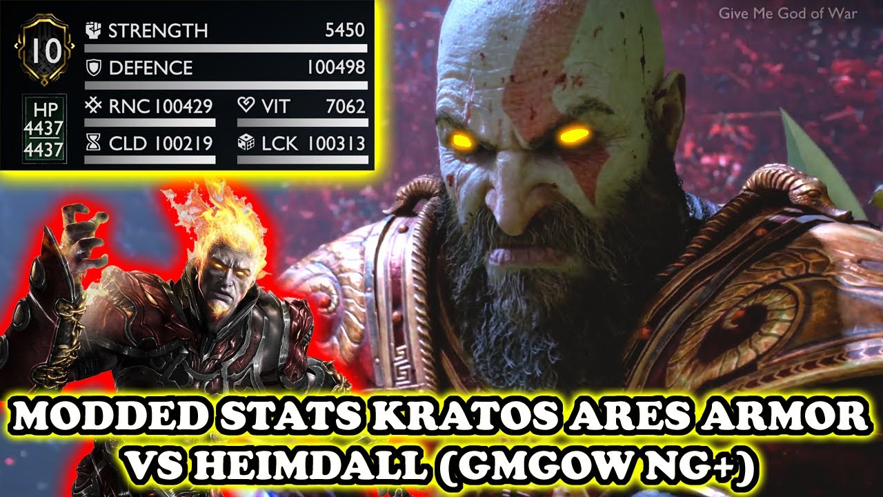 Kratos ARES ARMOR VS Heimdall (GOD MODE & INFINITE MAGIC MOD BUILD) [OG ...