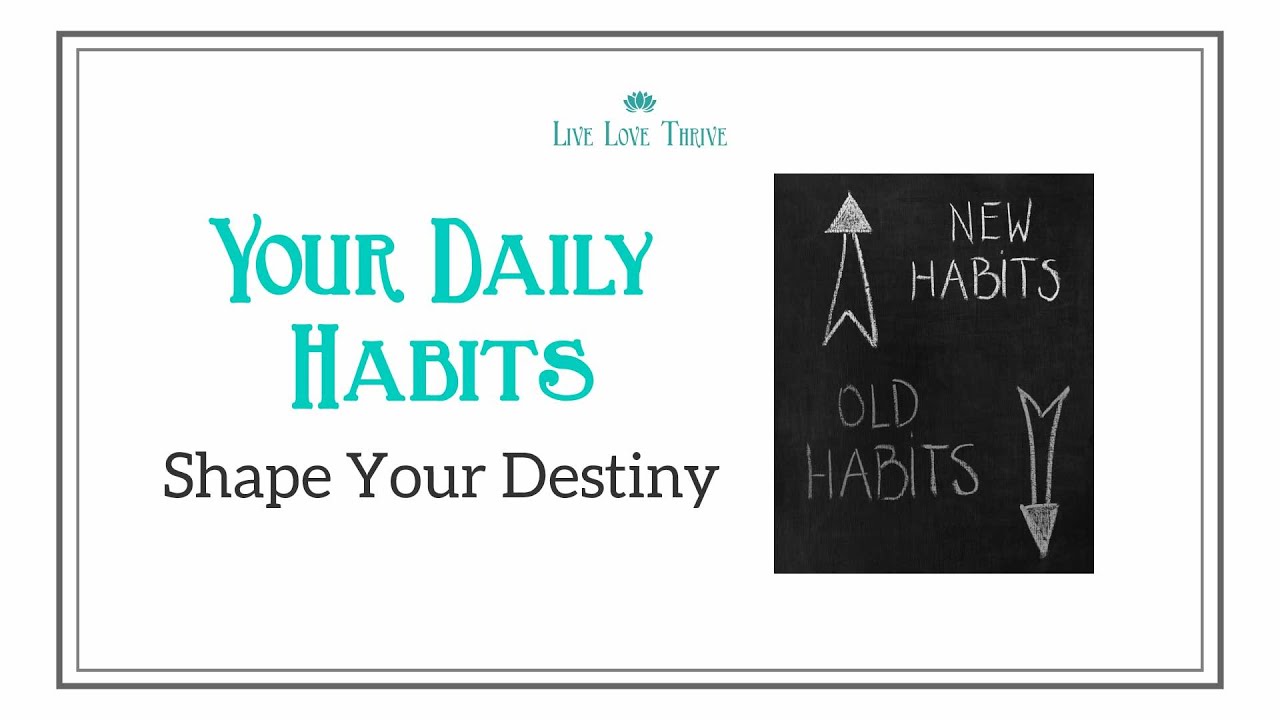YOUR DAILY HABITS Shape Your Destiny #success #habits - YouTube